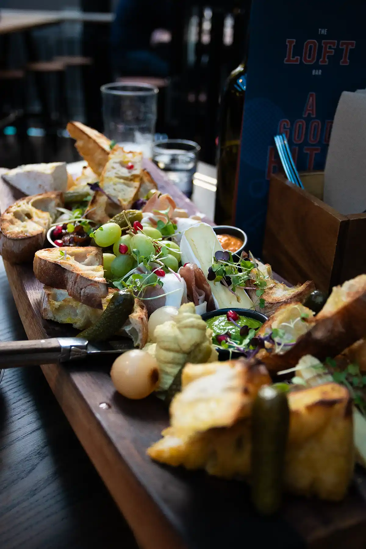 The Loft Bar Food and Drinks Menus